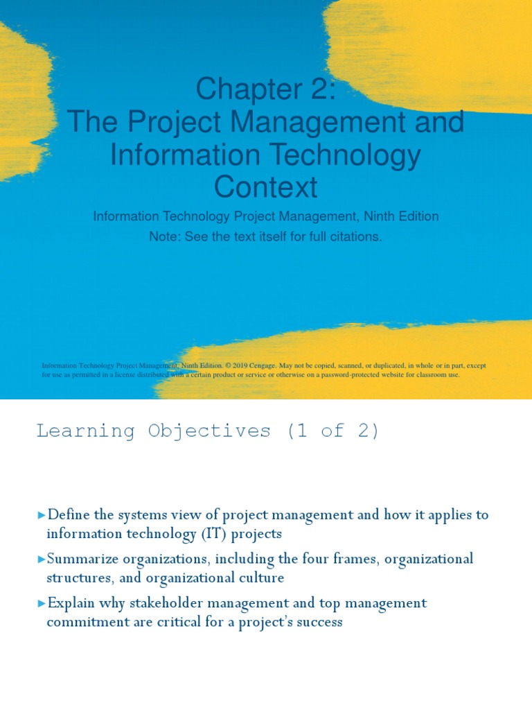 The Project Management and Information Technology Context | PDF | Software Development Process ...