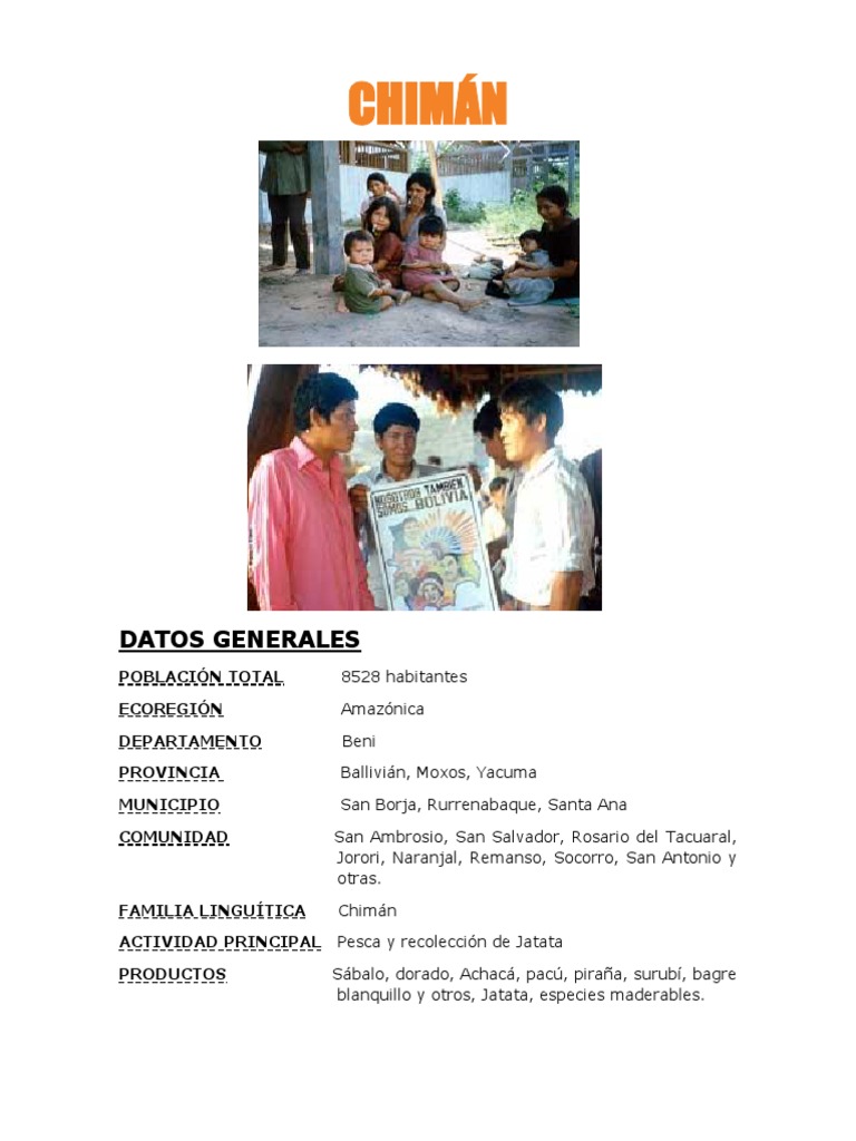 CHIMÁN | PDF | Los bosques | Familia