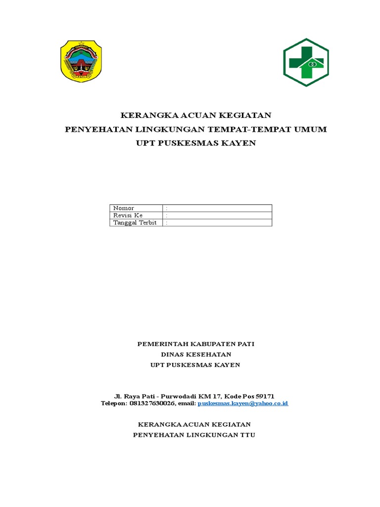 KAK Penyehatan Lingkungan TTU | PDF