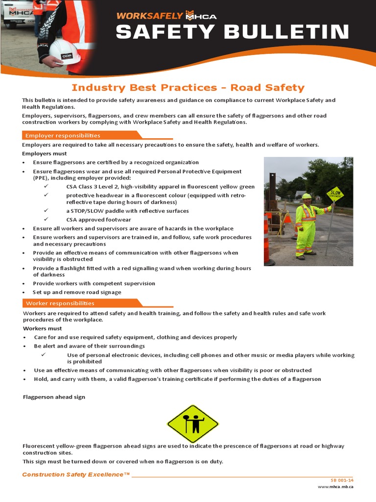 Industry Best Practices Road Safety | PDF | Personal Protective ...