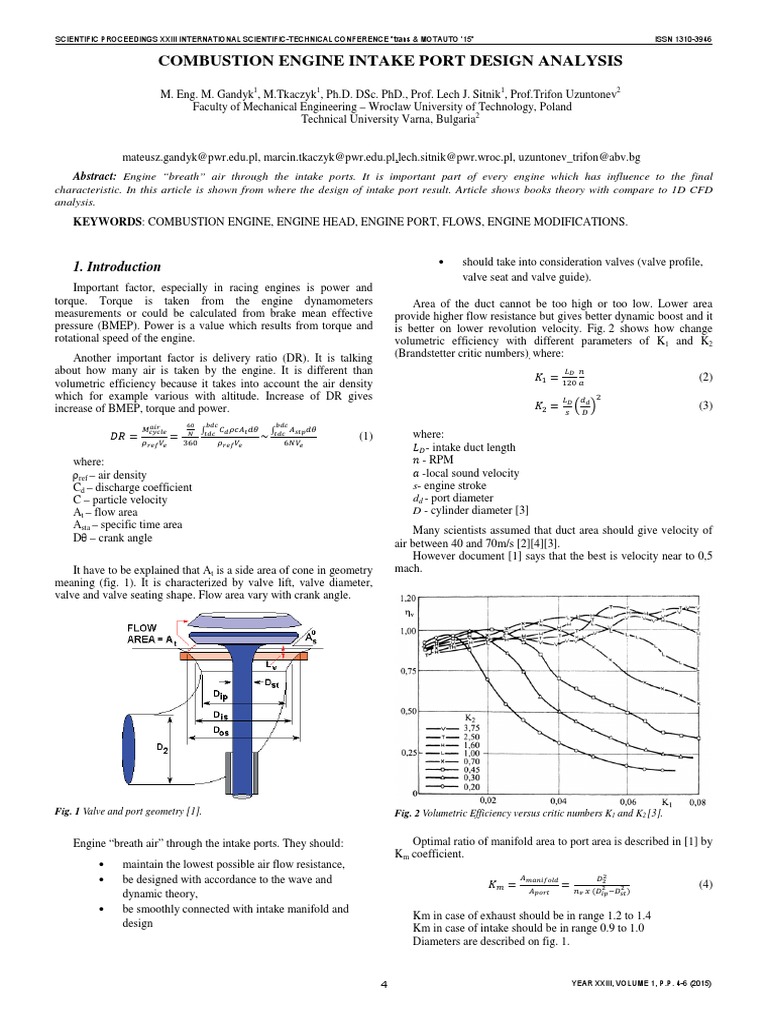 Combustion Engine Intake Port Design Analysis | PDF | Engines | Propulsion