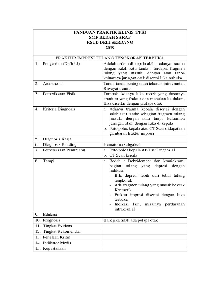 PPK Bedah Saraf | PDF