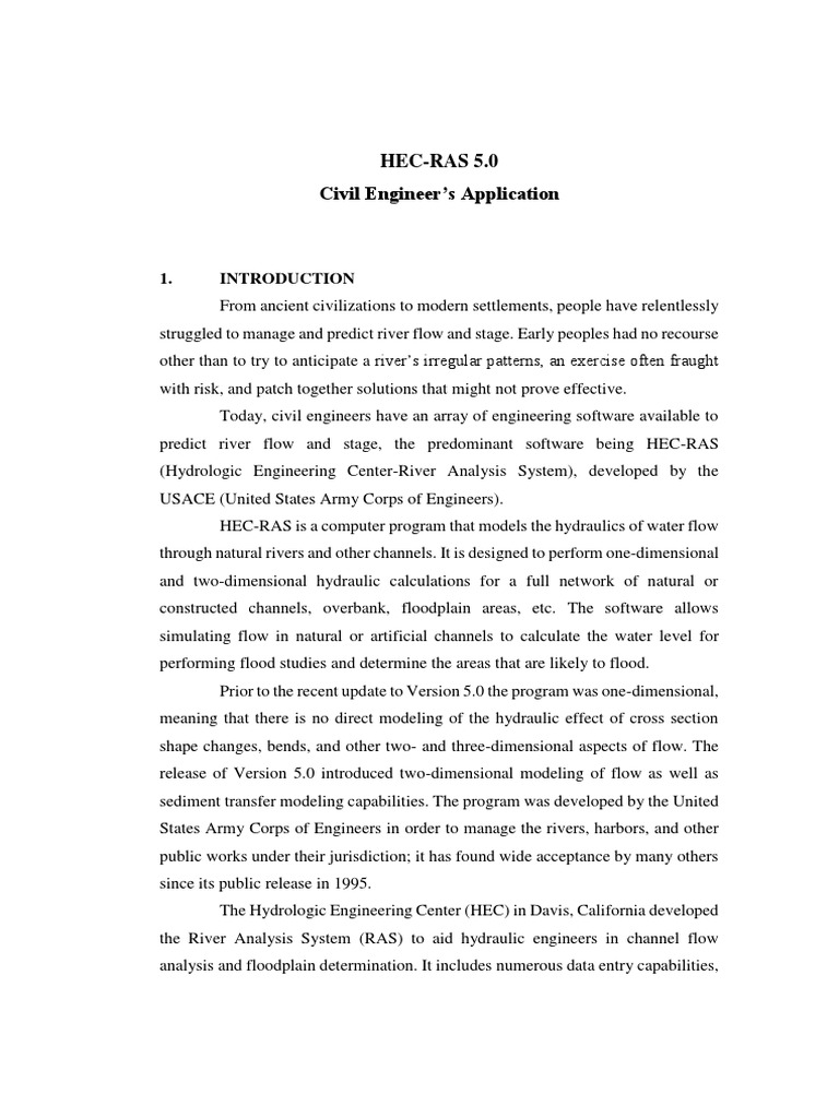 A Comprehensive Guide to Applying the Latest Version of HEC-RAS for ...