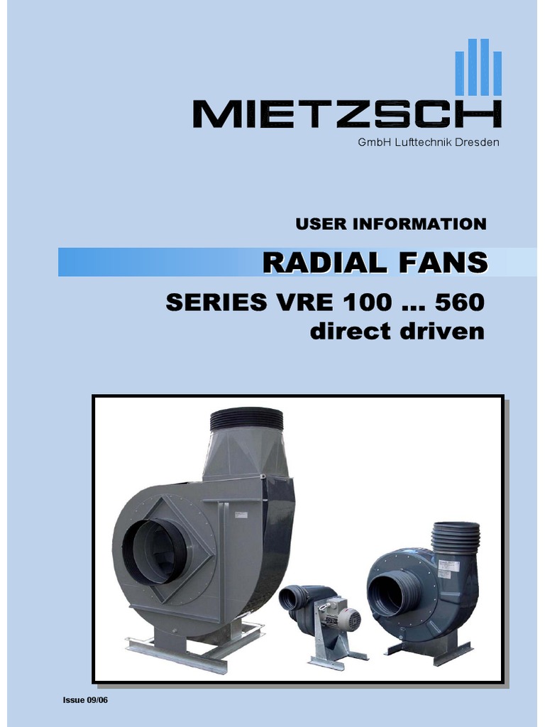 Radial Fans | PDF | Combustion | Mechanical Engineering