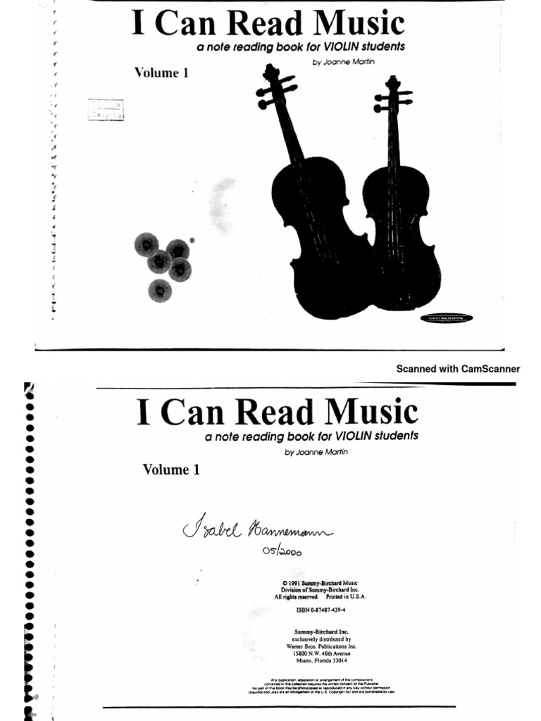 I Can Read Music Violino - 20190307084823 | PDF