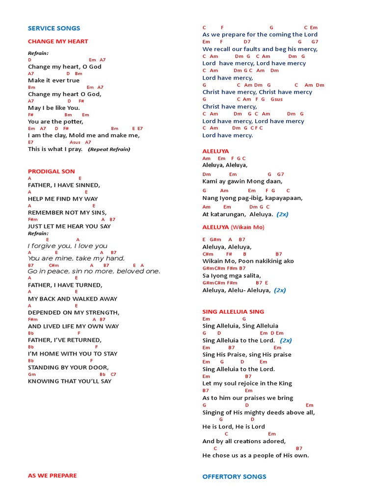 Don Bosco Service Songs and Lyrics | PDF | Religious Behaviour And ...