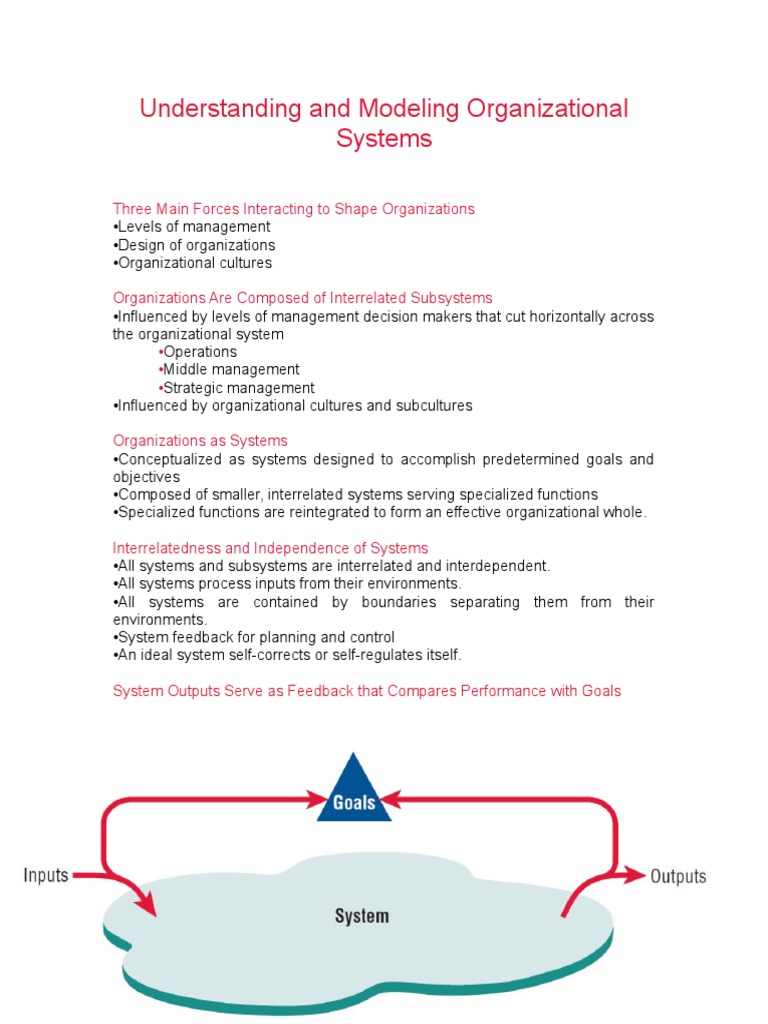 Understanding Organizational Systems | PDF | Use Case | System