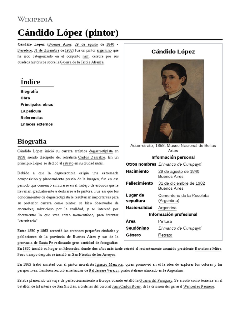 Cándido López | PDF | Pinturas | Artes (general)