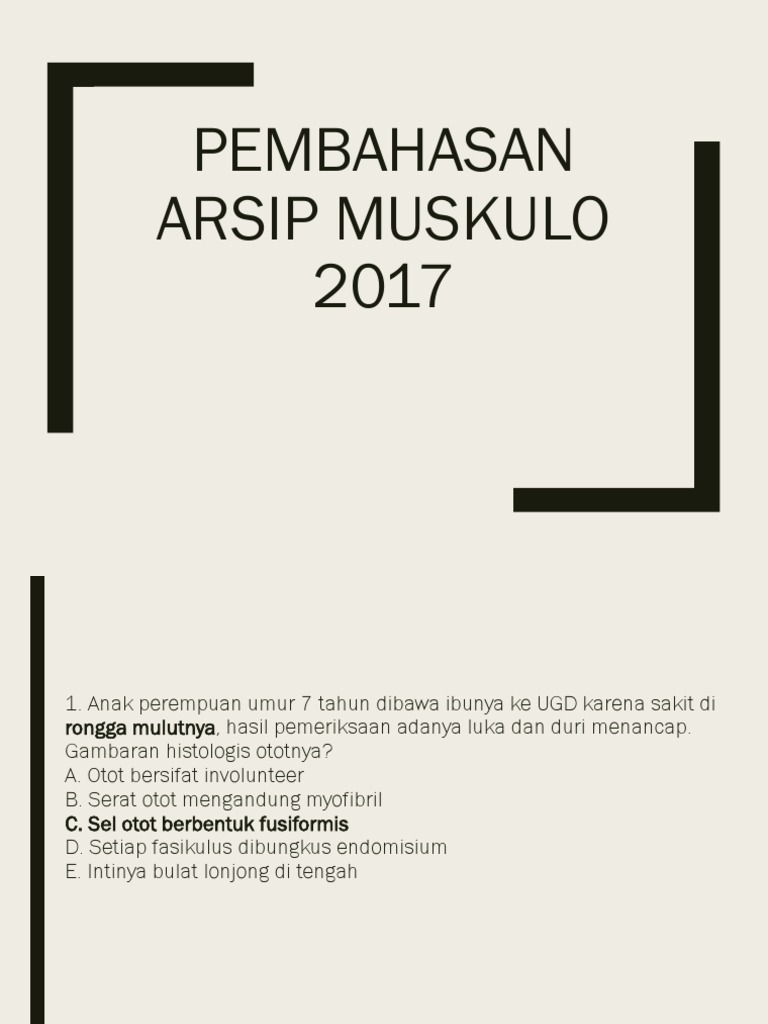 Pembahasan Muskulo | PDF