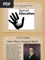 Sped History Timeline | PDF | Special Education | Disability
