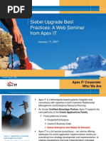Siebel Upgrade Workshop | PDF