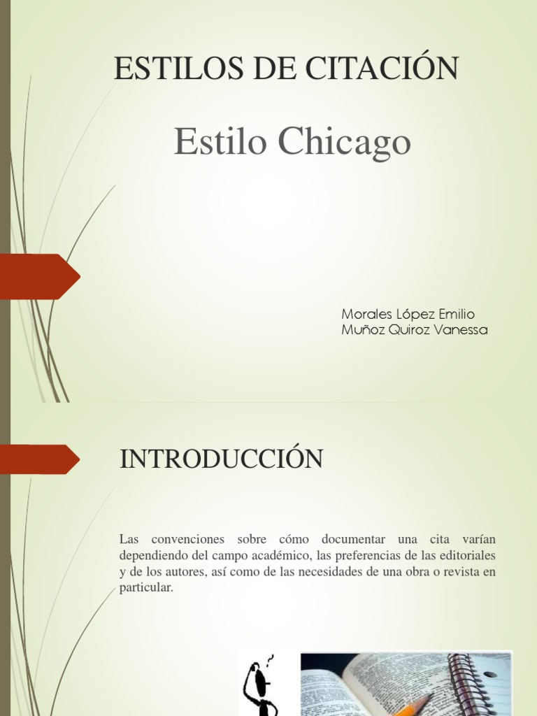 Estilo Chicago | PDF | Bibliografía | Libros