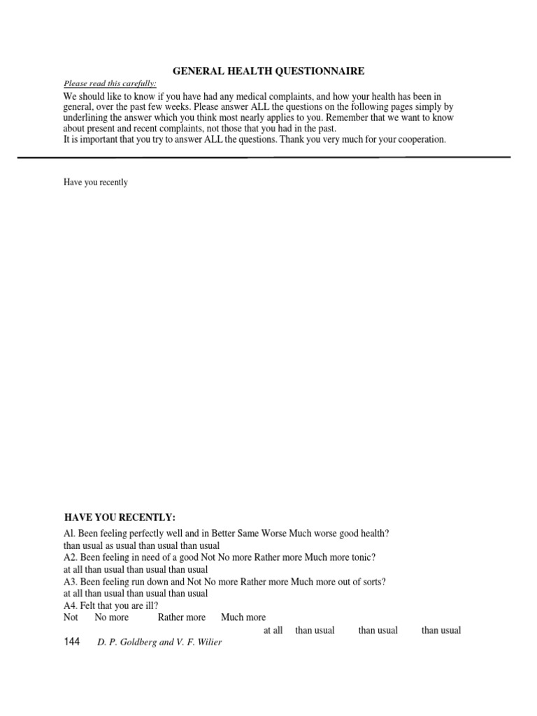 General Health Questionnaire | PDF | Chess | Chess Theory