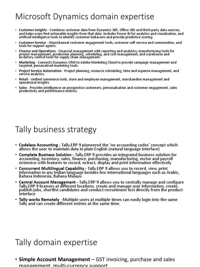 ERP and CRM Domain Expertise Overview | PDF | Enterprise Resource ...