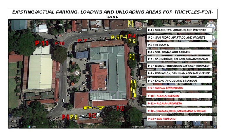Existing/Actual Parking, Loading and Unloading Areas For Tricycles-For ...