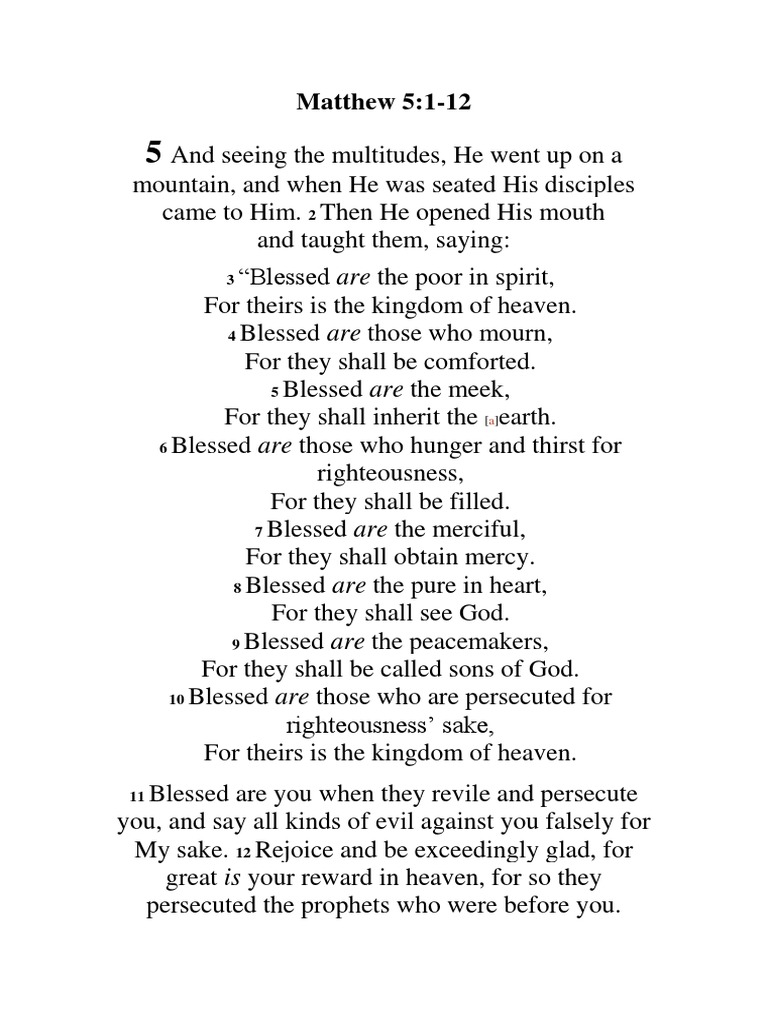Matthew 5 | PDF