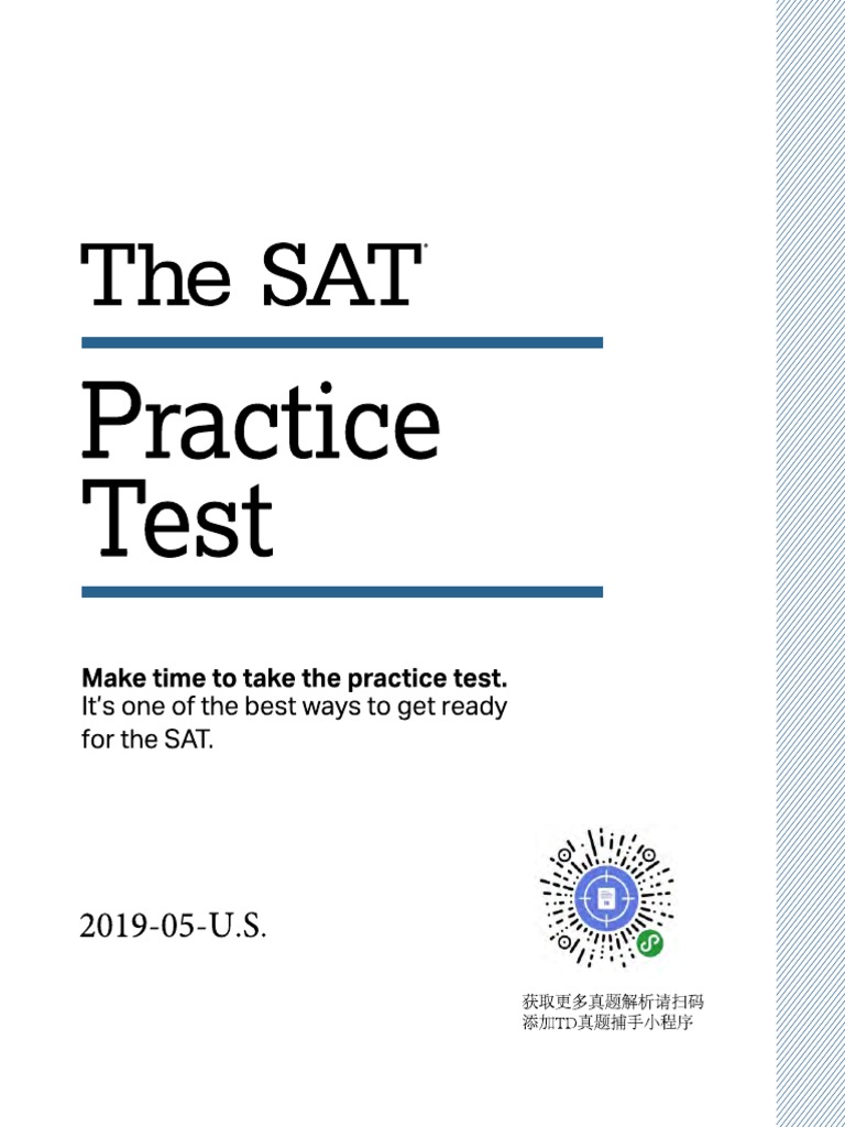 SAT - 2019 May US QAS and Answers | PDF