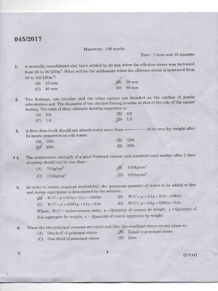 Kerala PSC Assistant Director Industries & Commerce Question Paper ...