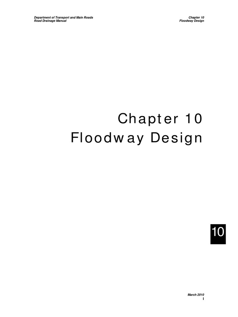 Floodway Design | PDF | Flood | Road