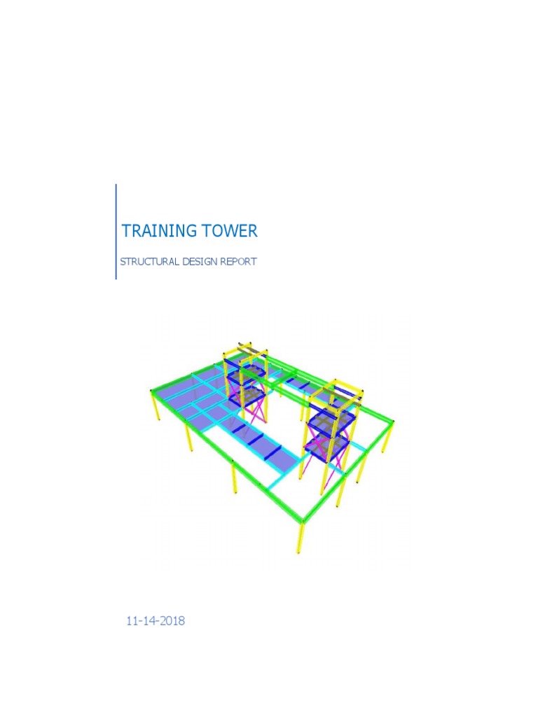 Training Tower Structural Design | PDF | Screw | Beam (Structure)
