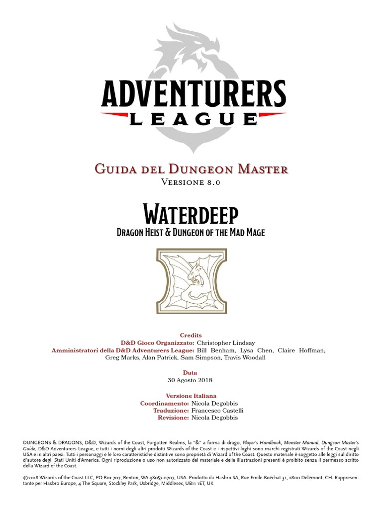 Guida Del Dungeon Master | PDF | Dungeons & Dragons | Wizards Of The Coast