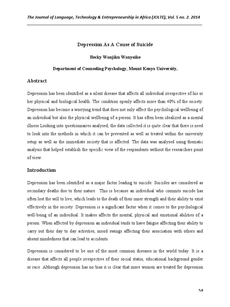 Research | PDF | Major Depressive Disorder | Depression (Mood)