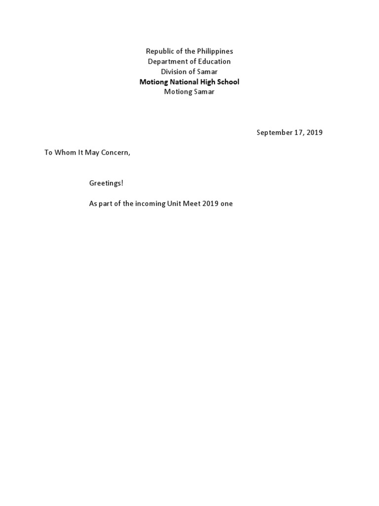 Excuse Letter For Athletes | PDF