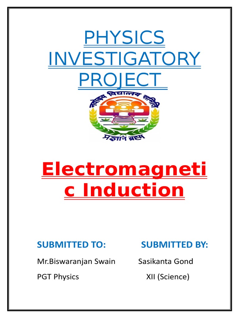 Physics Investigatory Project: Electromagneti C Induction | PDF ...