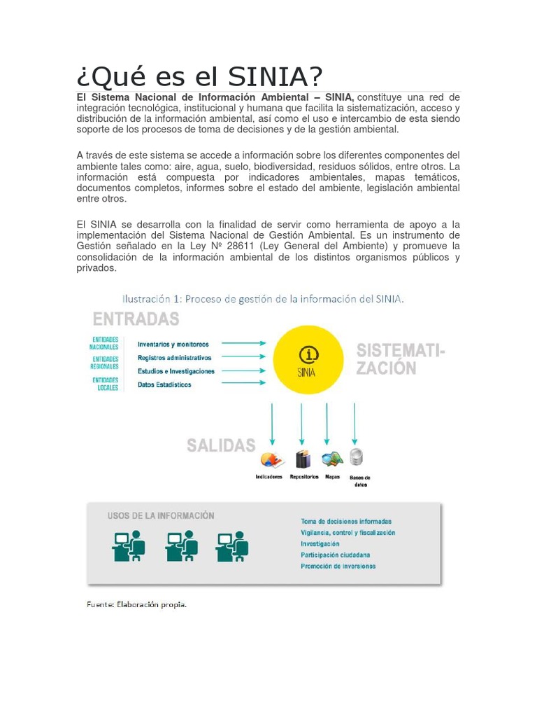 Qué Es El SINIA | PDF