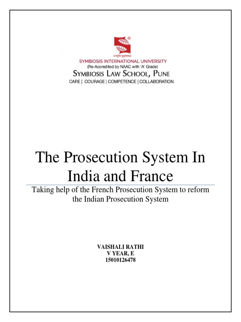 The Prosecution System in India and France | PDF | Prosecutor | Burden ...