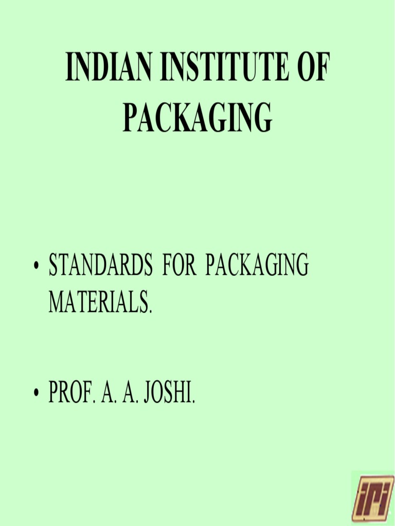 Packaging Standards Overview | PDF | Packaging And Labeling | Pallet