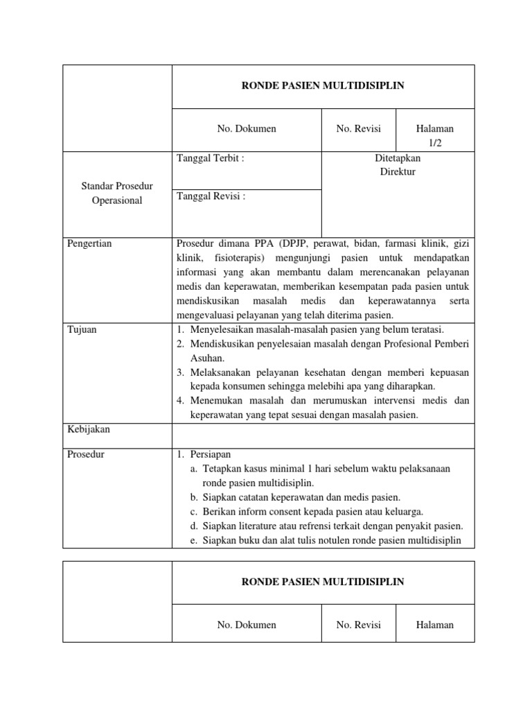 Multidisciplinary Patient Rounds: A Collaborative Approach to Patient ...