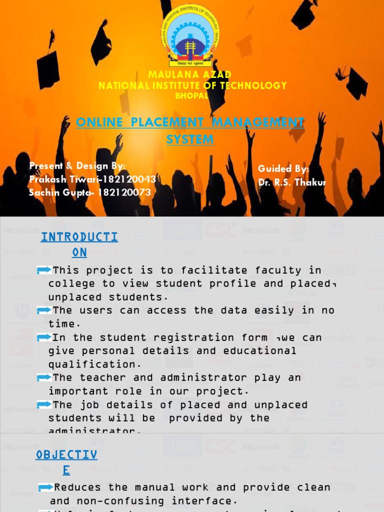 Online Placement Management System: National Institute of Technology ...