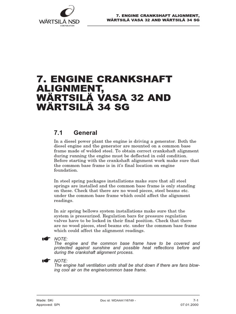 Crankshaft Alignment | PDF | Screw | Internal Combustion Engine