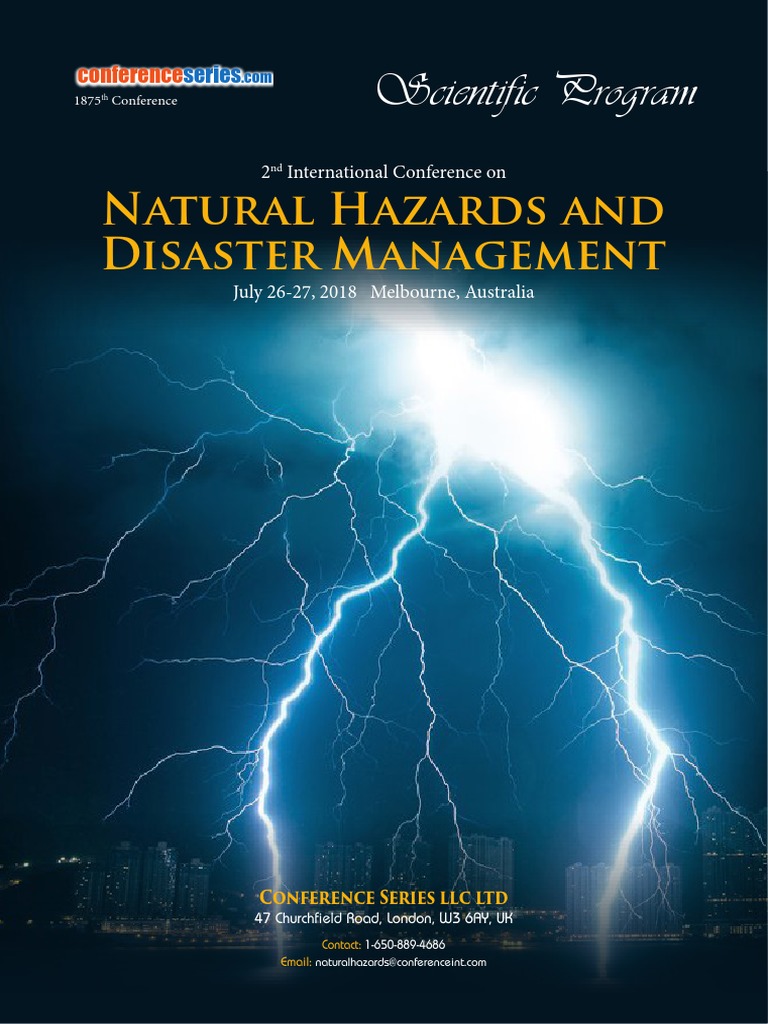 Naturalhazards Congress Scientific Programm | PDF | Meteorology ...