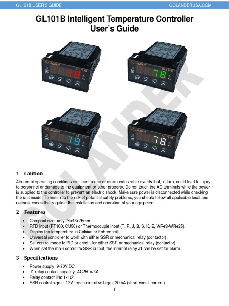 GL 101B Manual | PDF | Control Theory | Electrical Engineering
