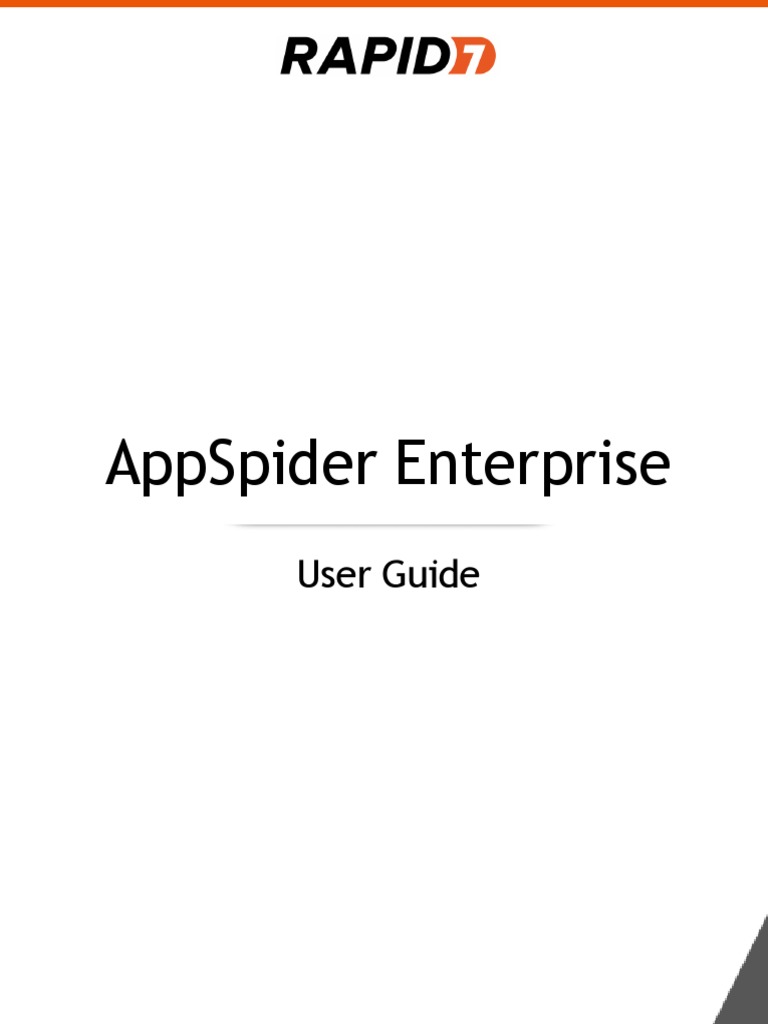 AppSpider Enterprise User Guide | PDF | Password | Hypertext Transfer Protocol