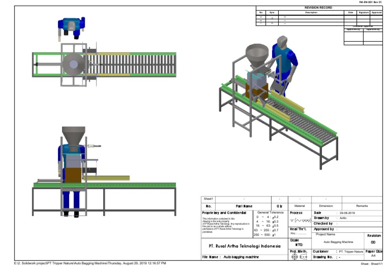 Auto Bagging Machine | PDF | Graphic Design | Written Communication