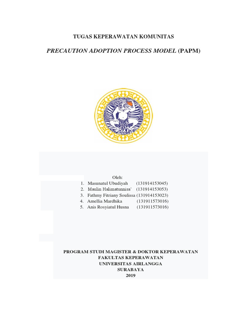 Precaution Adoption Process Model | PDF