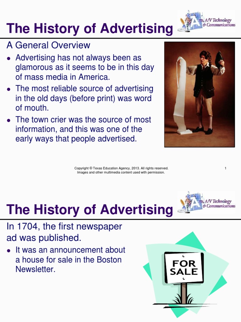 History of Advertising | PDF | Advertising | Newspapers