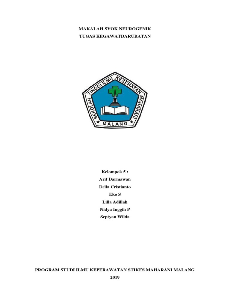 Penanganan dan Patofisiologi Syok Neurogenik | PDF