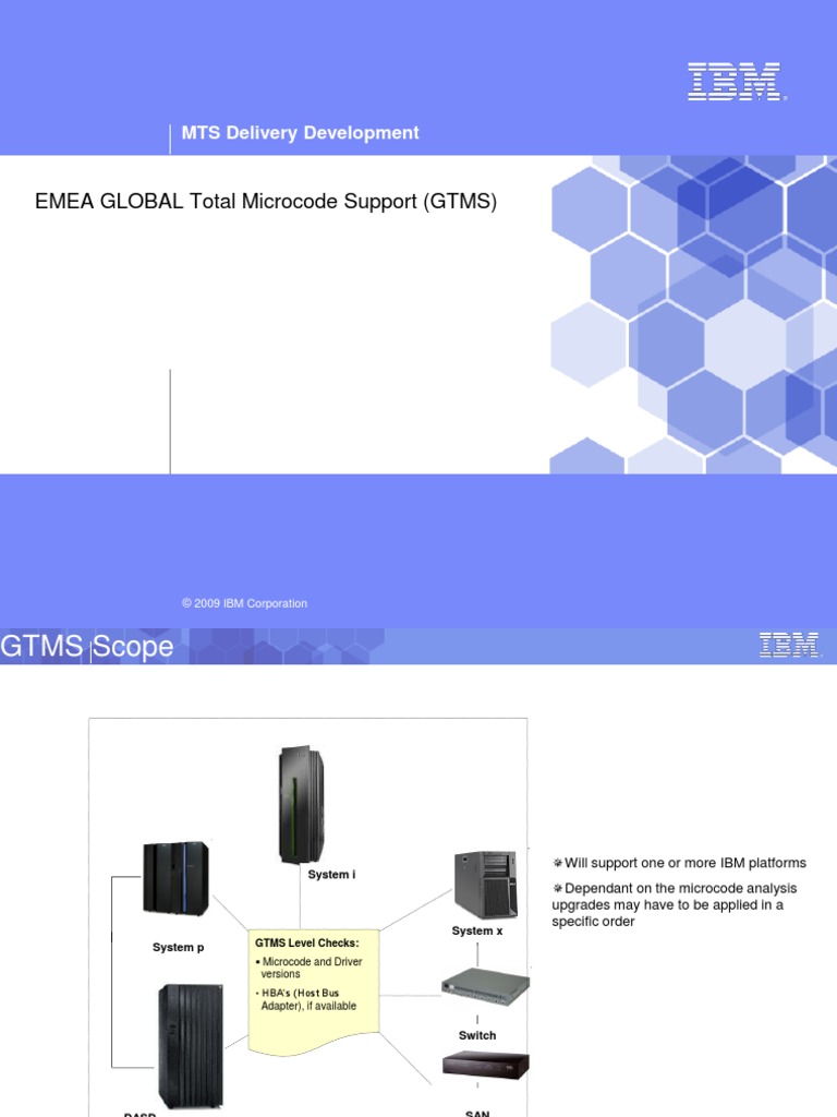 EMEA GLOBAL Total Microcode Support (GTMS) : MTS Delivery Development | PDF | Ibm | Ibm System I