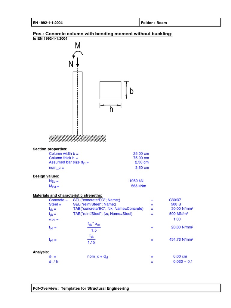 EC2 Design Calculations | PDF | Building Technology | Economic Sectors