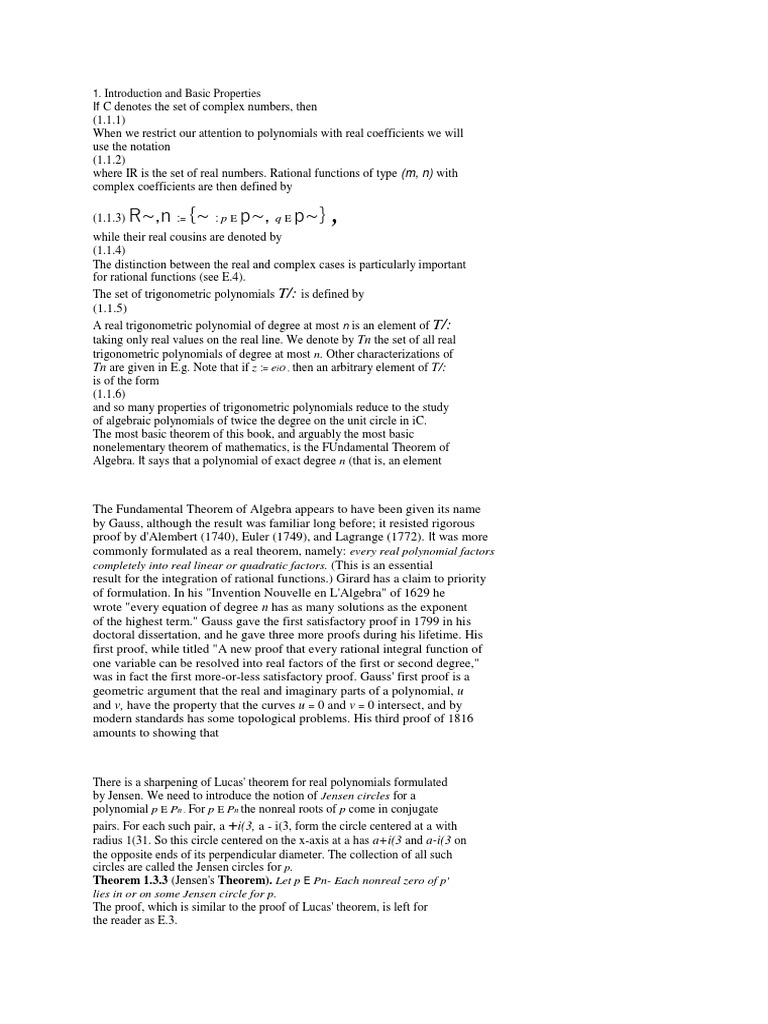 R, N ( P, P ) : Introduction and Basic Properties | PDF | Real Number ...