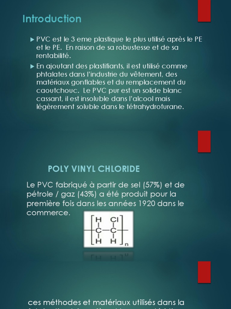 PVC | PDF | Polychlorure de vinyle | Plastique