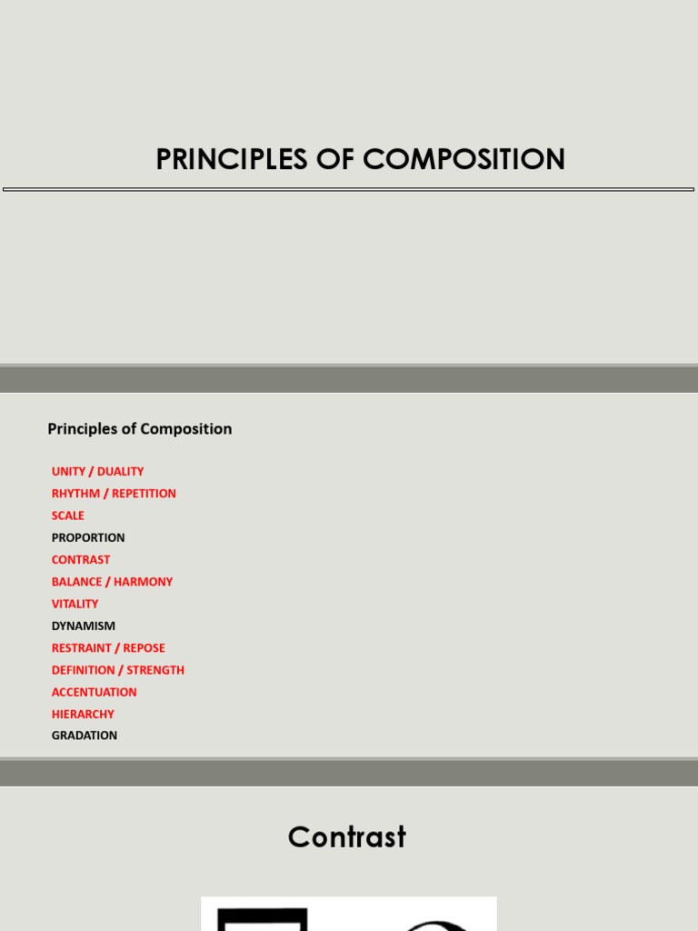 Principles of Composition | PDF | Minimalism | Hierarchy