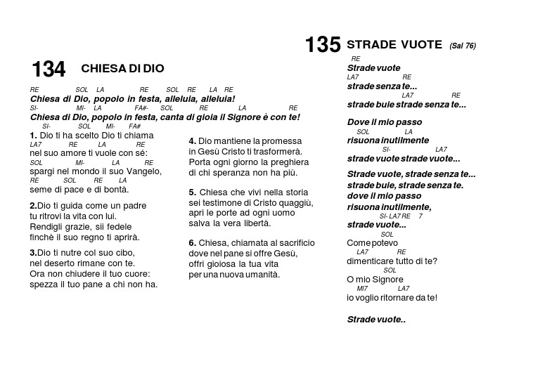 Chiesa Di Dio Testo | PDF