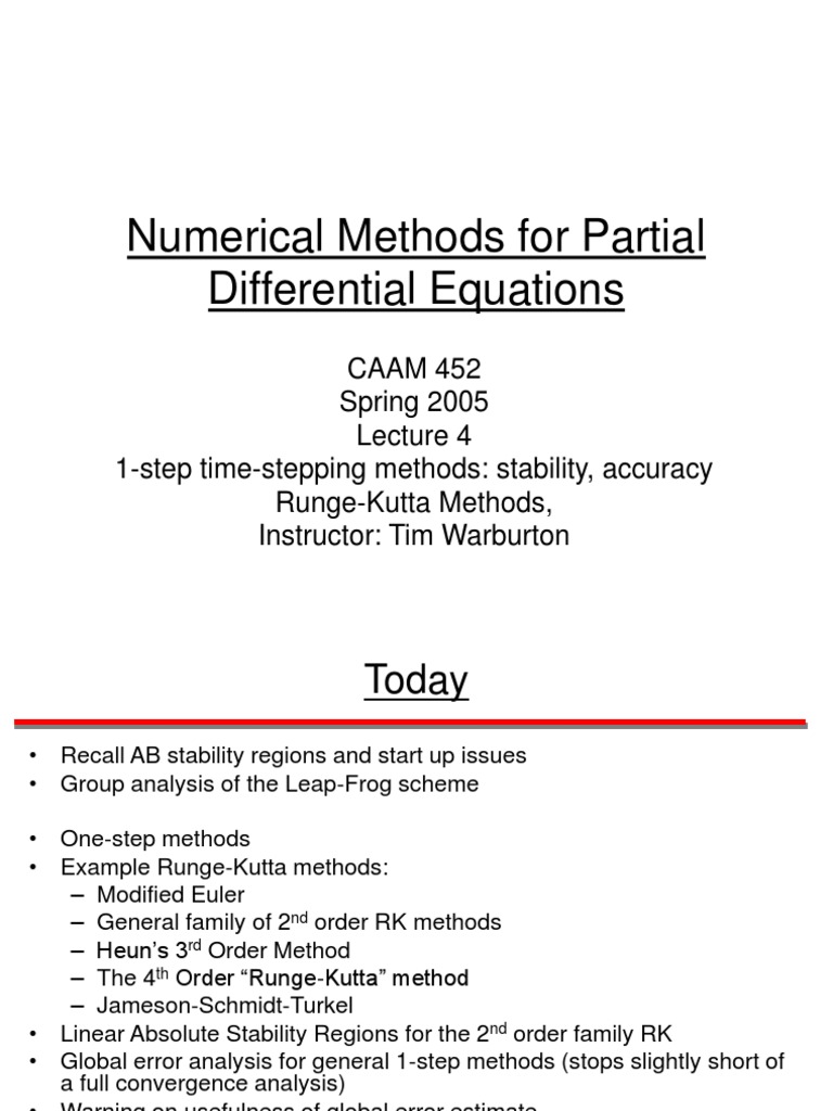 PDE Numerical Method | PDF | Applied Mathematics | Algorithms