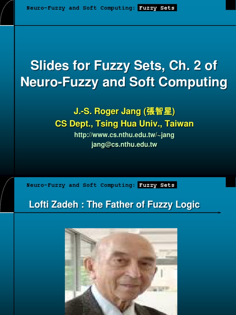 Slides For Fuzzy Sets, Ch. 2 of Neuro-Fuzzy and Soft Computing | PDF | Fuzzy Logic | Set ...