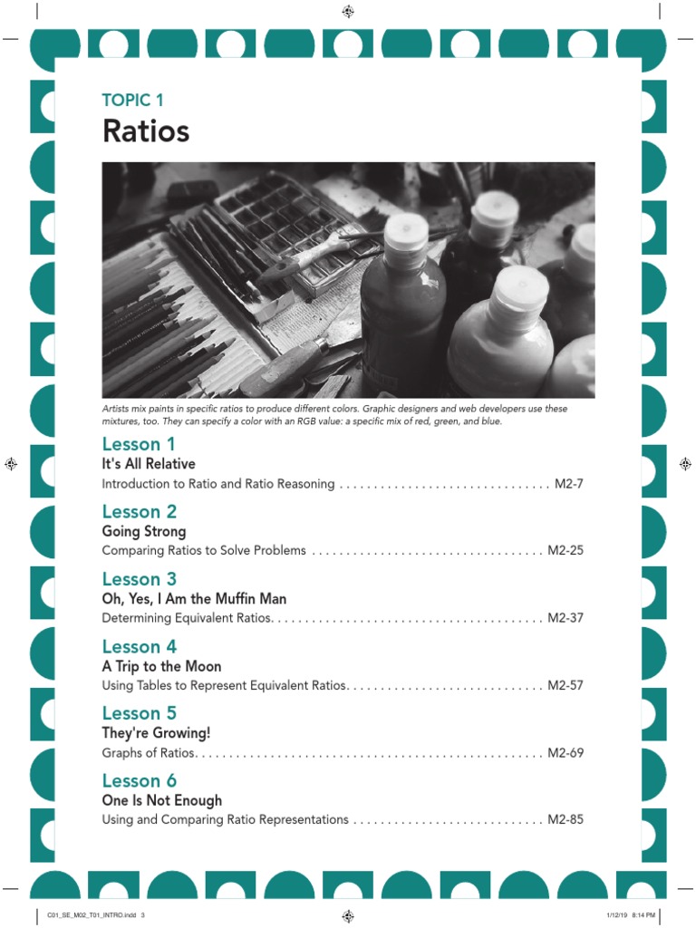 Topic 1 Ratios Full Student Version | PDF | Ratio | Sneakers